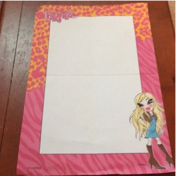Bratz | Other | Authentic Bratz Fashion Stationary Paper Pink Cheetah ...